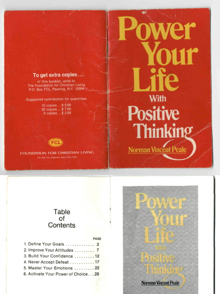Norman Vincent Peale - Power Your Life With Positive Thinking | PDF | Thought | Mind