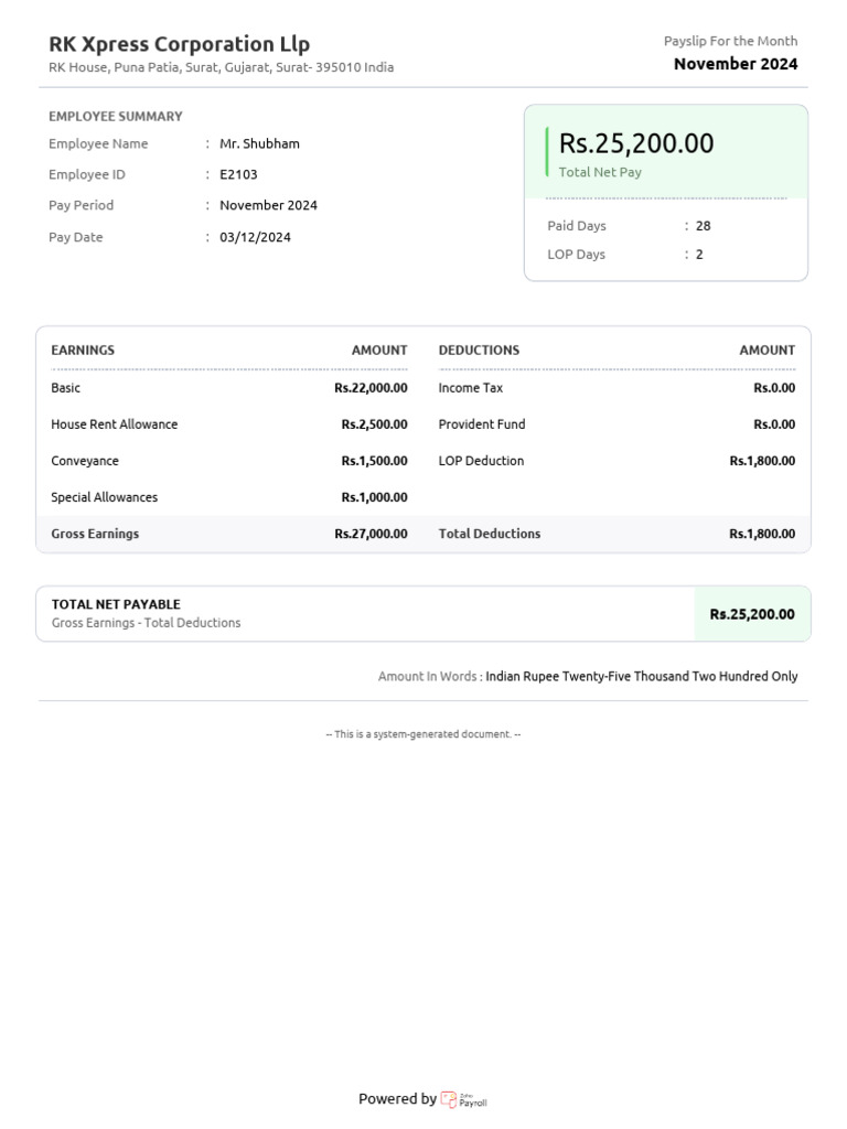 Payslip E2103 Dec 2024 4433686977695194302 1744019117919 | PDF