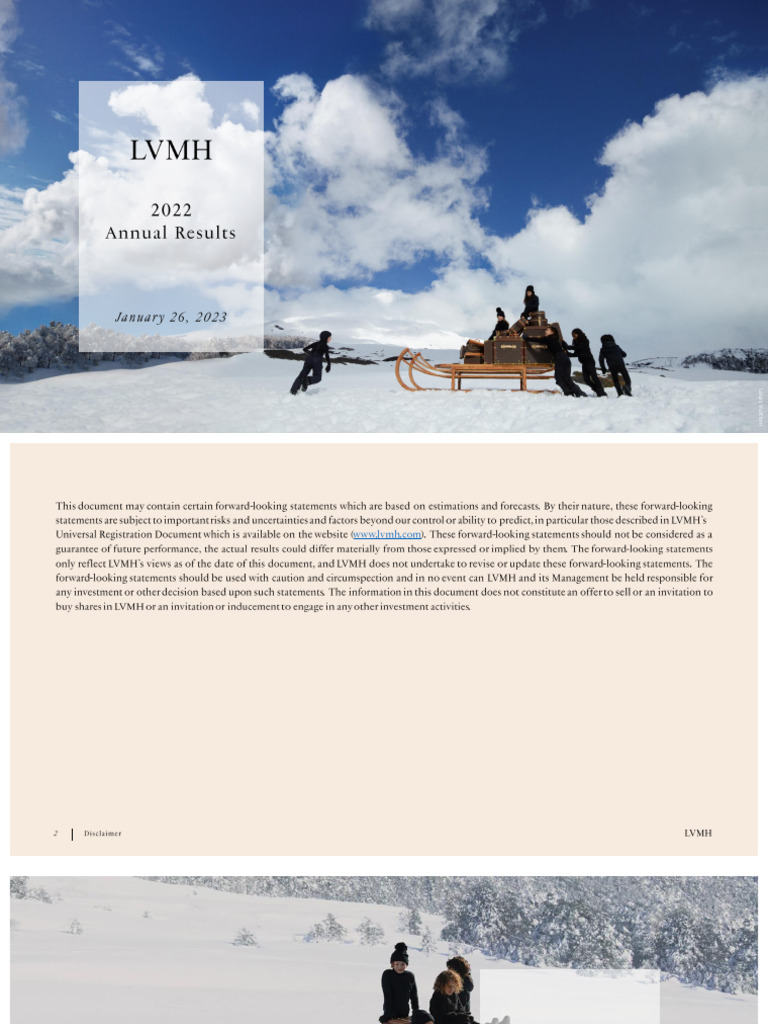 LVMH 2022 Annual Results | PDF | Euro | Exchange Rate