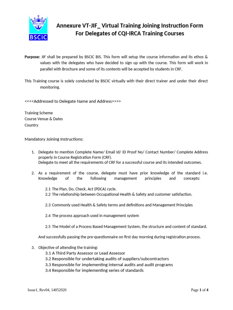 Annexure VT-JIF_ Virtual Training- Joining Instruction Form I1 Rev04 ...