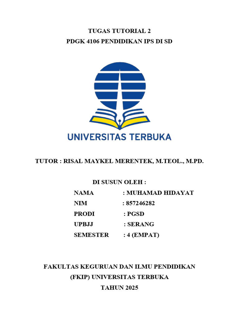 Tugas Tutorial 2 Pendidikan Ips Di SD | PDF