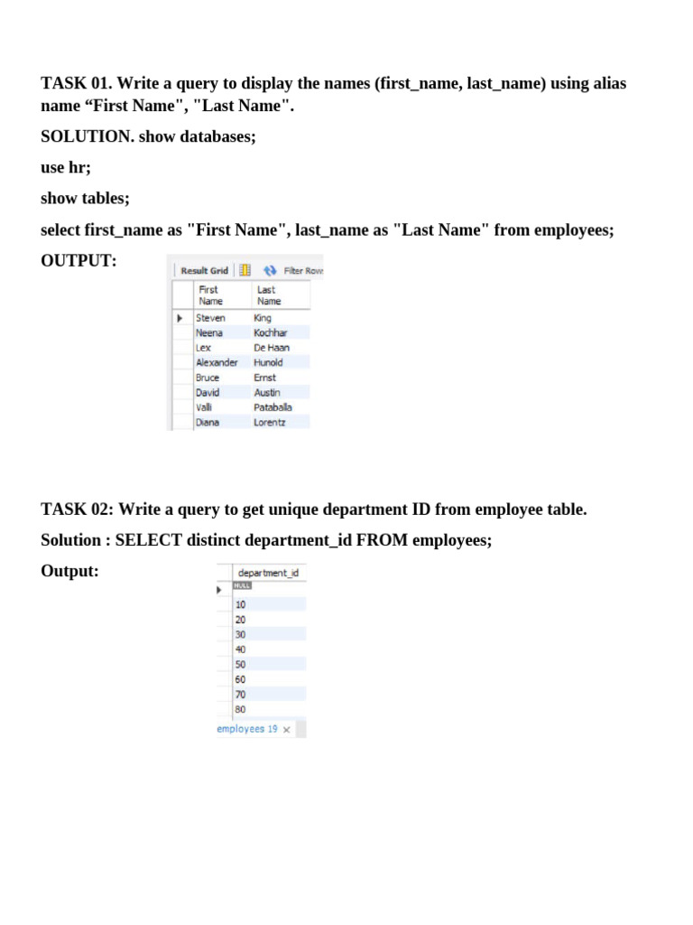 Database Lab 1 | PDF