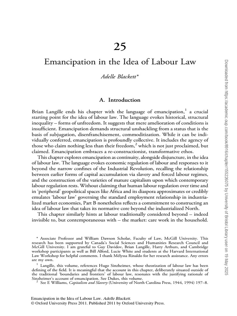 Acprof 9780199693610 Chapter 26 | PDF | Labour Economics | Slavery