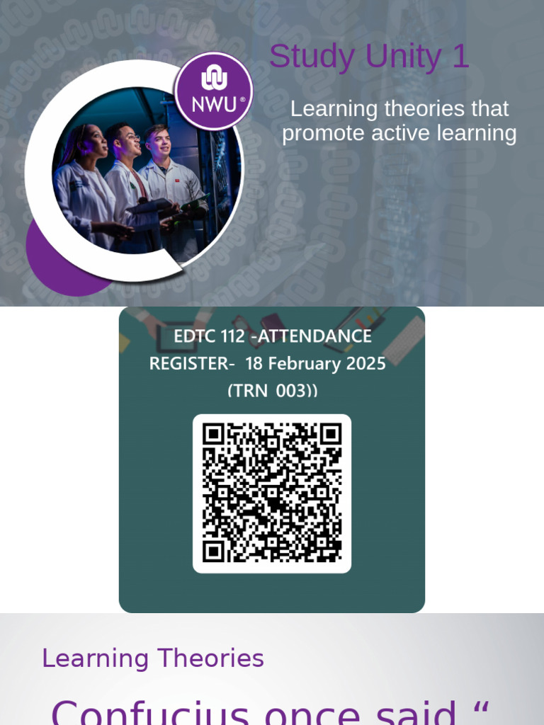 Active Learning + Learning Theories | PDF | Constructivism (Philosophy ...