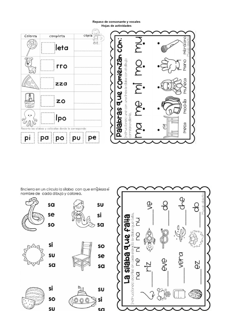 Repaso de Consonante - M-Dulo 2 Gu-A de Estudio | PDF