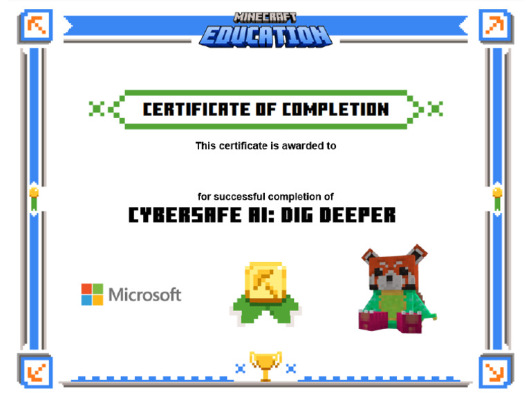 CyberSafe Dig Deeper Certificate | PDF