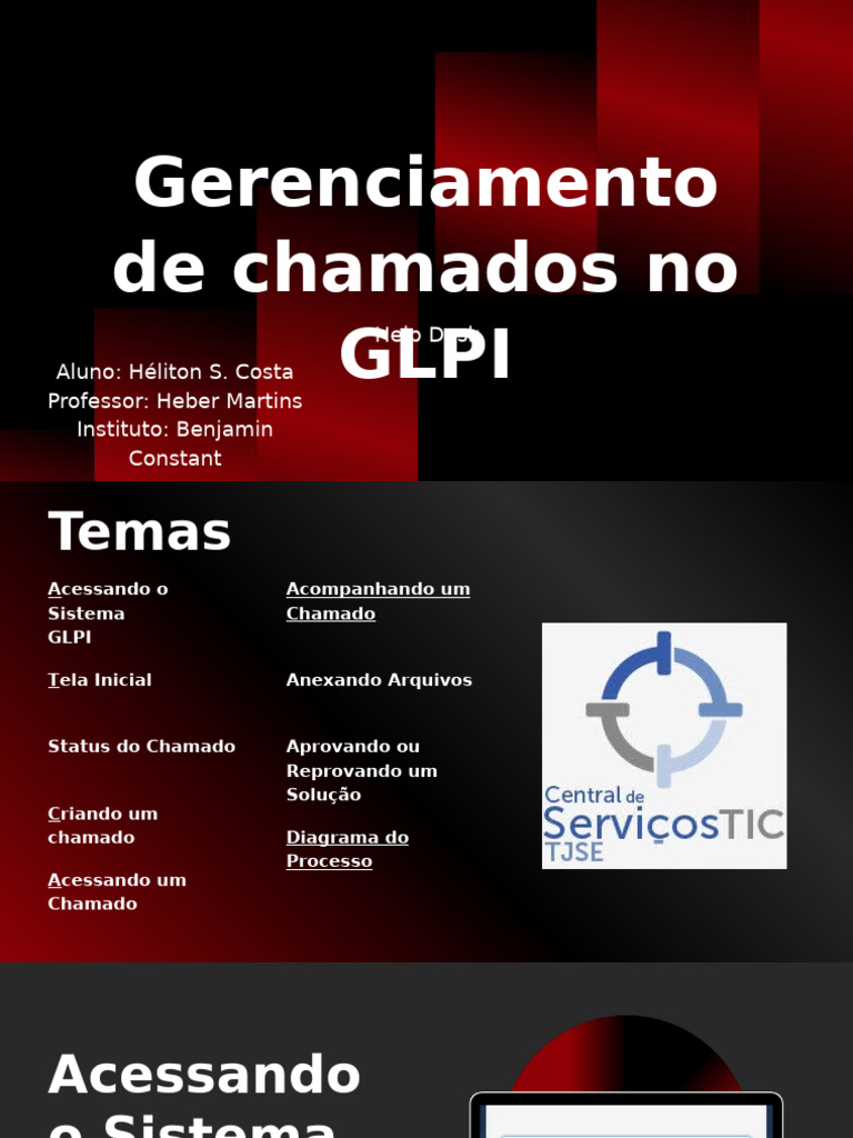 Gerenciamento de Chamados No GLPI | PDF | Usuário (informática) | Informática