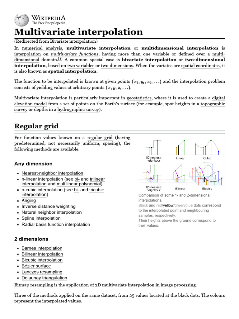 Multivariate Interpolation | PDF | Interpolation | Spline (Mathematics)
