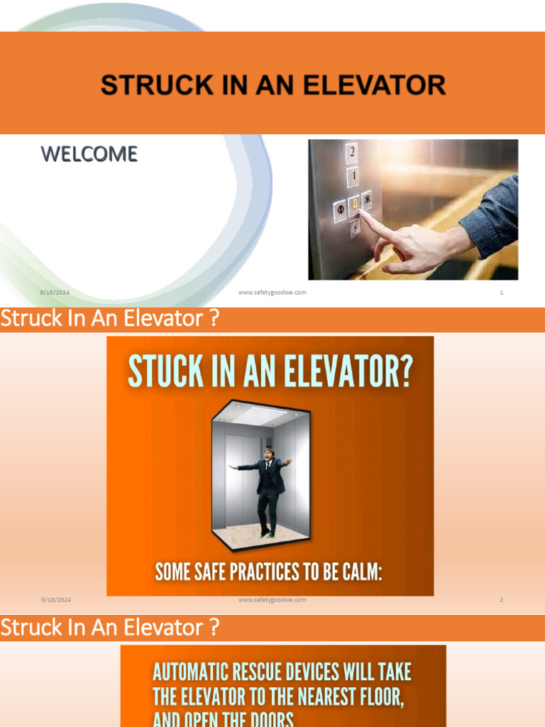 SGW - Elevator Safety - Struck in An Elevator | PDF