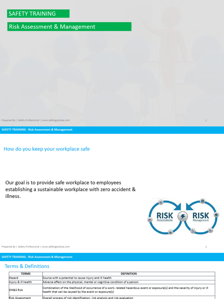 SGW-ATS - Risk Assessment & Management | PDF | Occupational Safety And Health | Risk