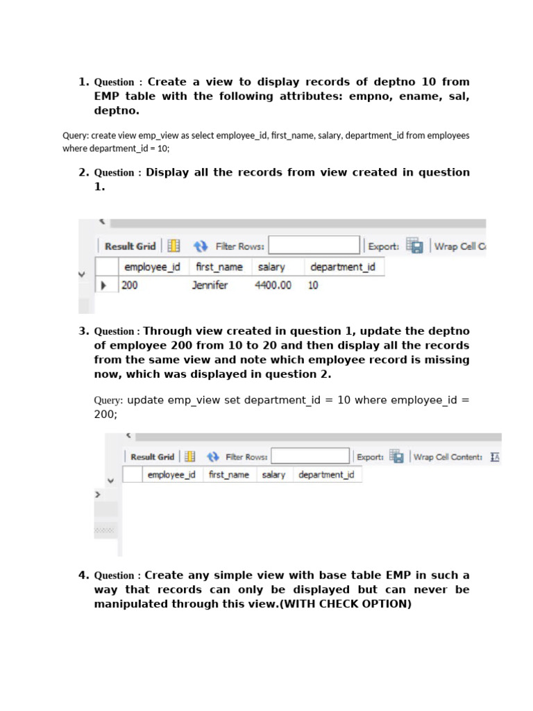 Database_System_Lab_10[1] | PDF