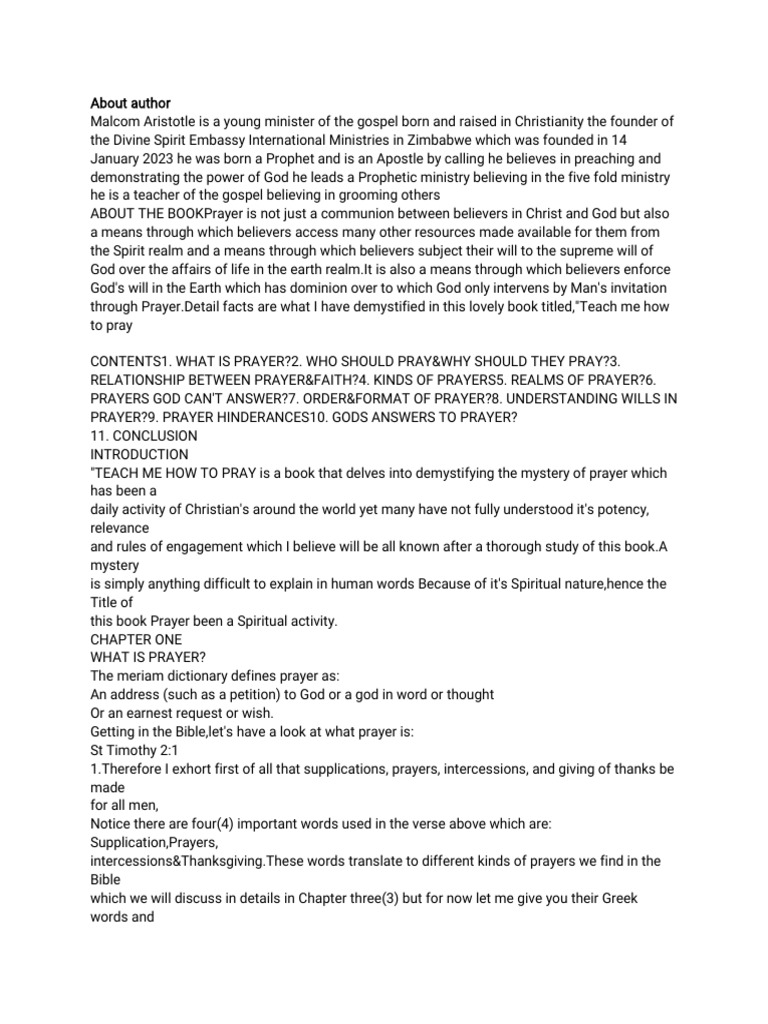 Teach_me_how_to_pray | PDF | Prayer | Jesus