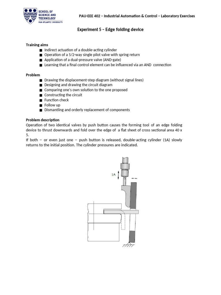 Edge Folding Device Automation Lab Exercise | PDF