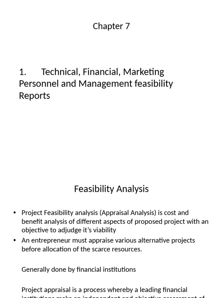 Project Feasibility Analysis Guide | PDF | Feasibility Study | Real ...