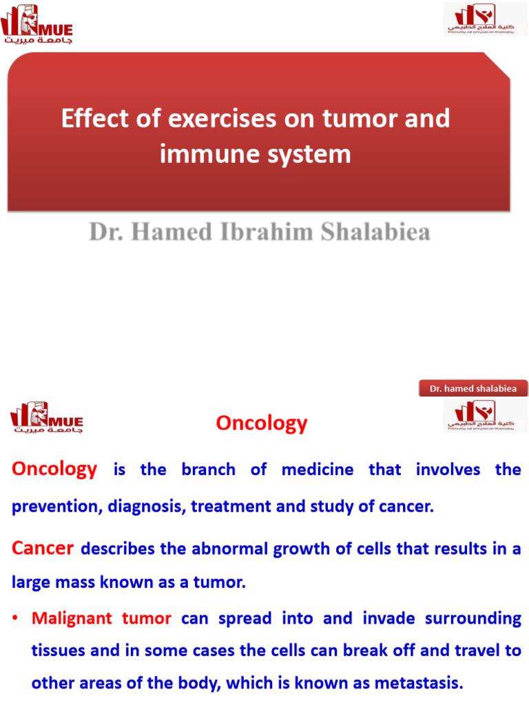 Effect of Exercises On Tumor and Immune System | PDF | Cancer ...