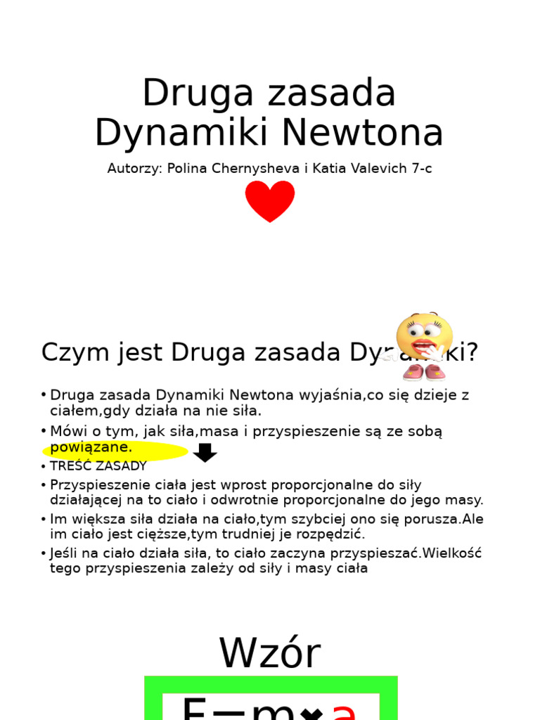 Druga Zasada Dynamiki Newtona | PDF