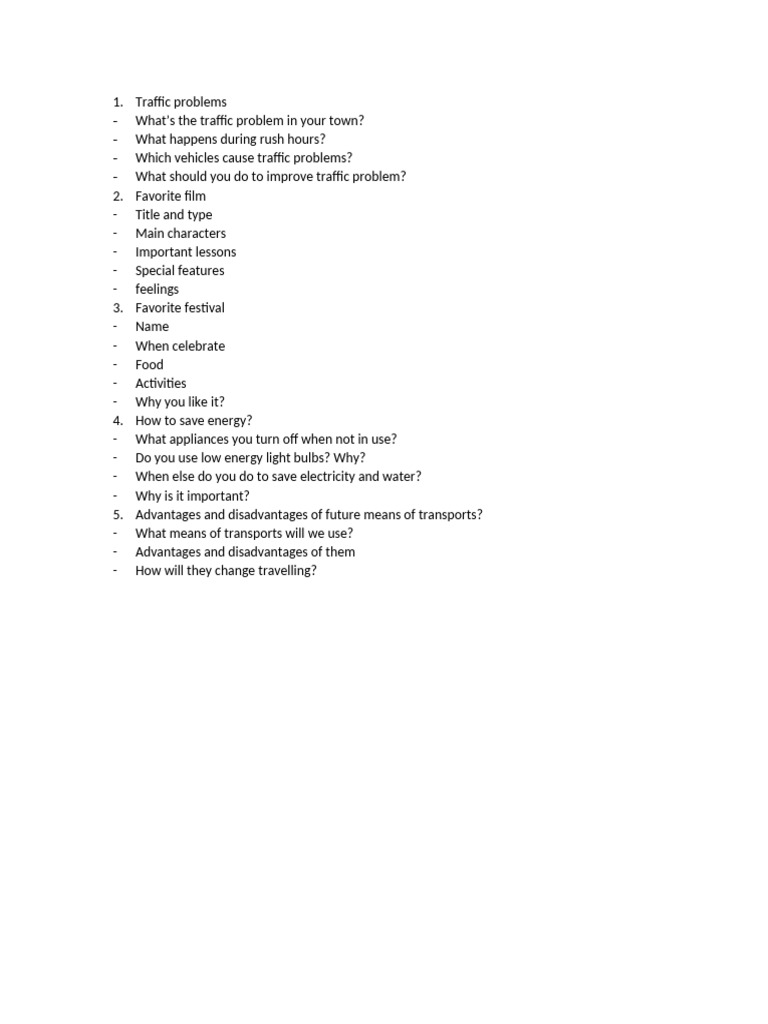 Final Speaking 7 | PDF