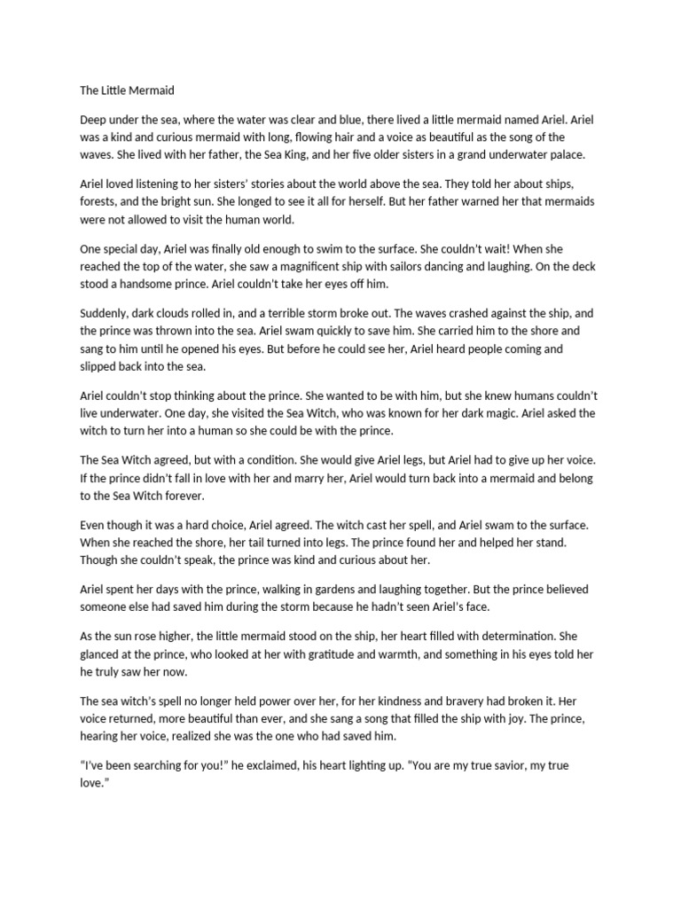 The Little Mermaid-WPS Office | PDF