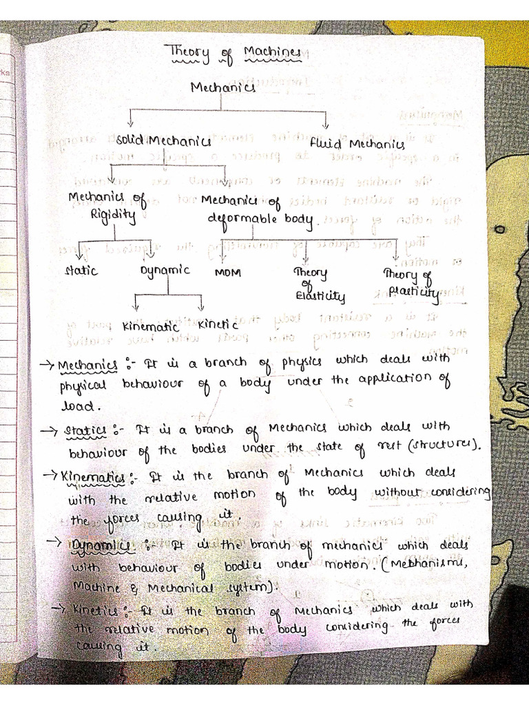 Theory of Machines Notes | PDF