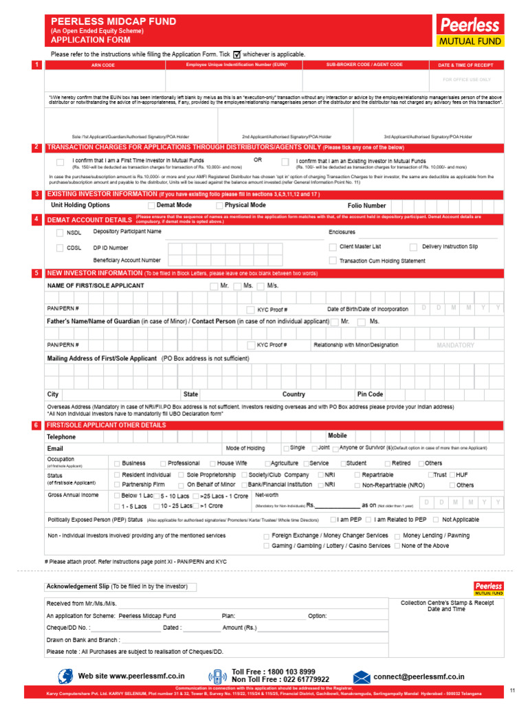 Peerless Mutual Fund | PDF | Cheque | Banks