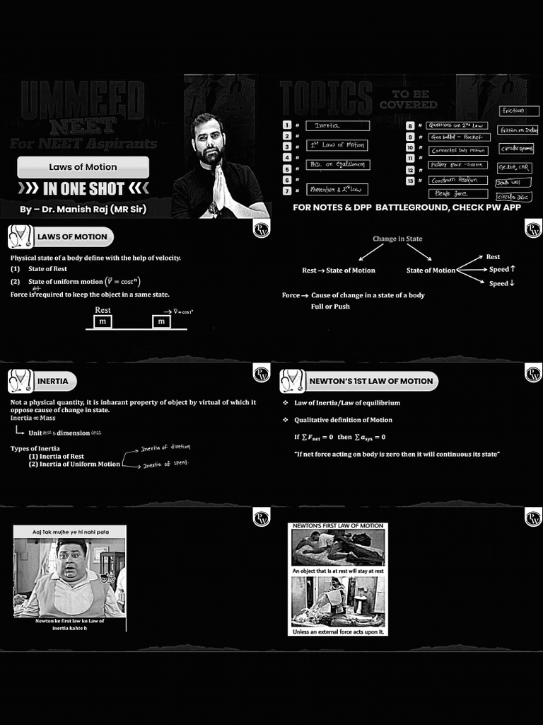 Laws of Motion MR Sir Final-Invert | PDF