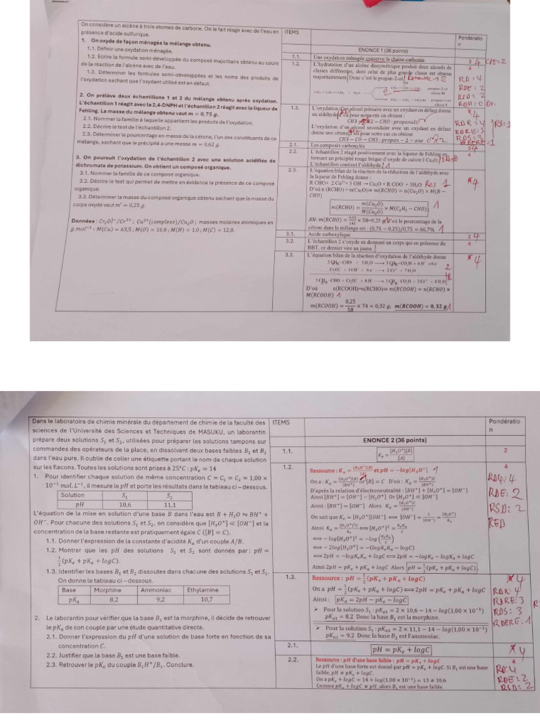2 Ème Devoir de Physique Du 2 Ème Trimestre | PDF