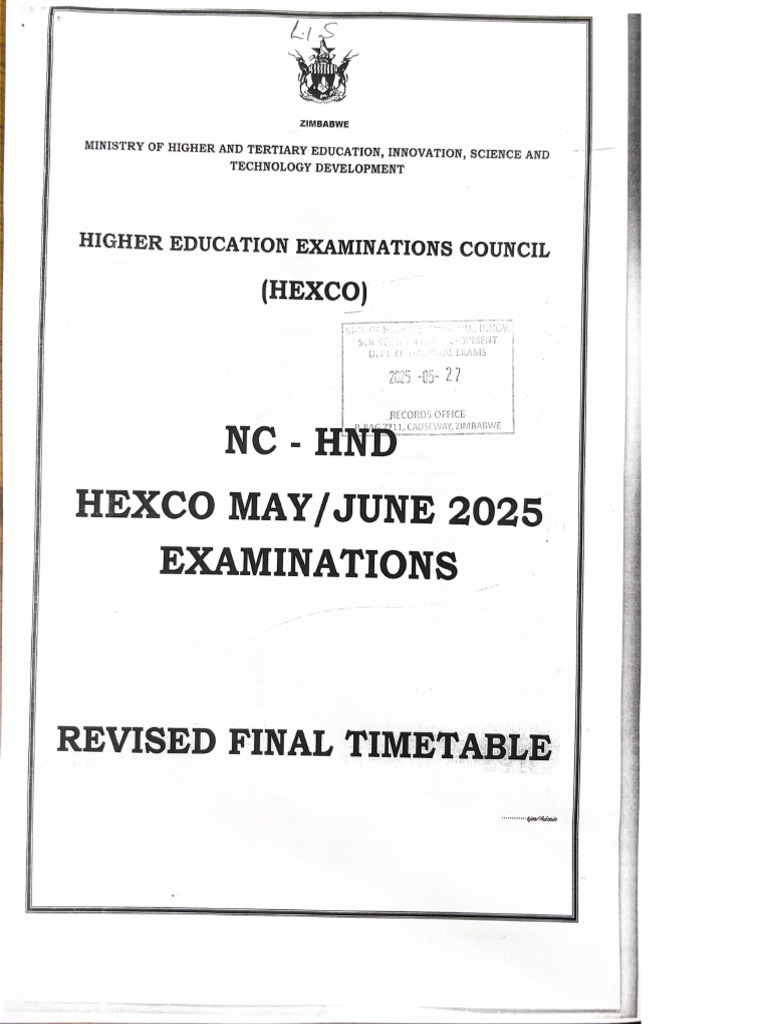 Hexco Past Exam Papers | PDF