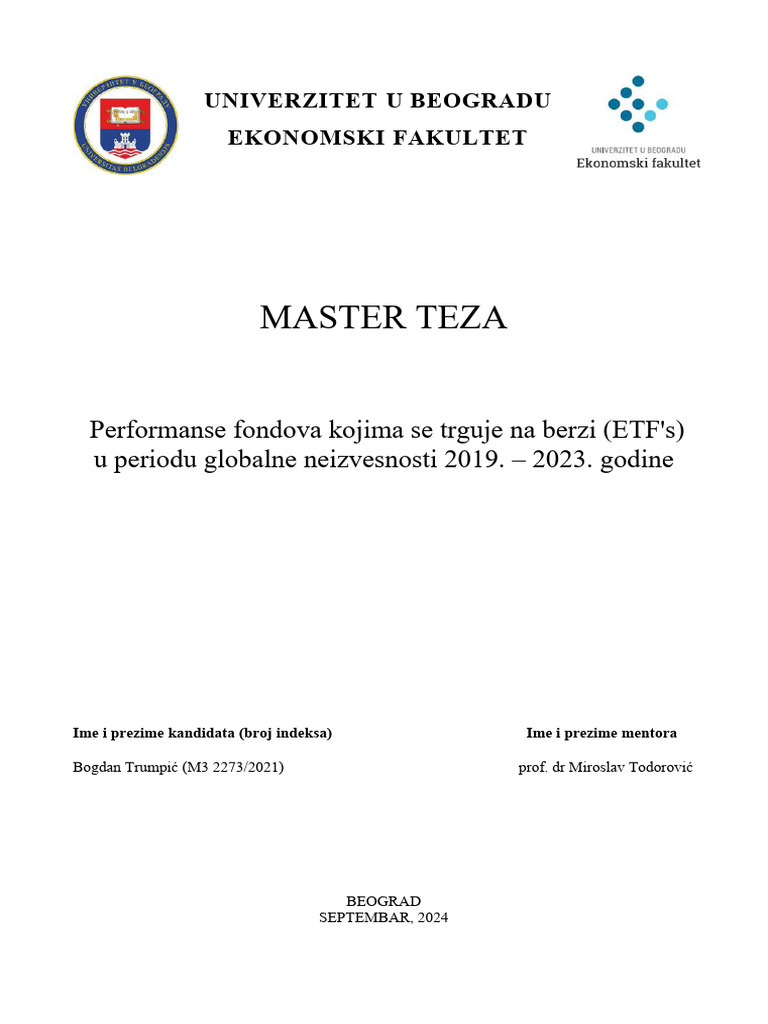 MASTER TEZA - Bogdan Trumpić 3 | PDF
