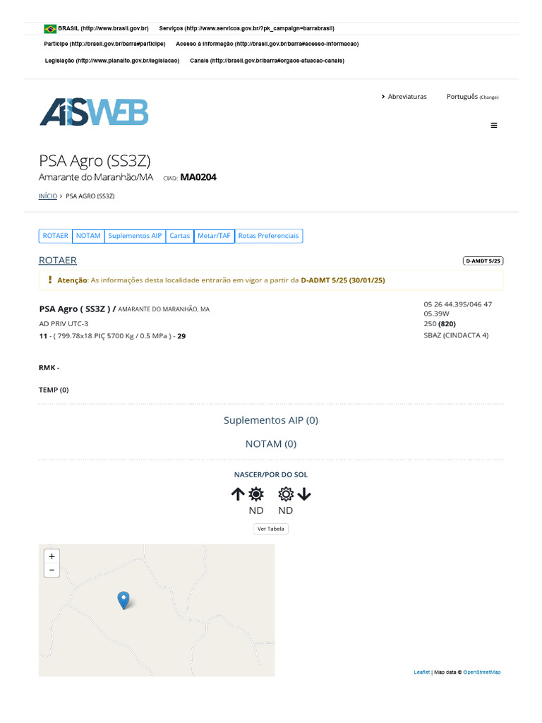 AISWEB - Informações Aeronáuticas Do Brasil | PDF