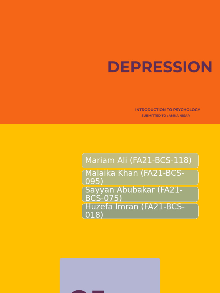 DEPRESSION | PDF
