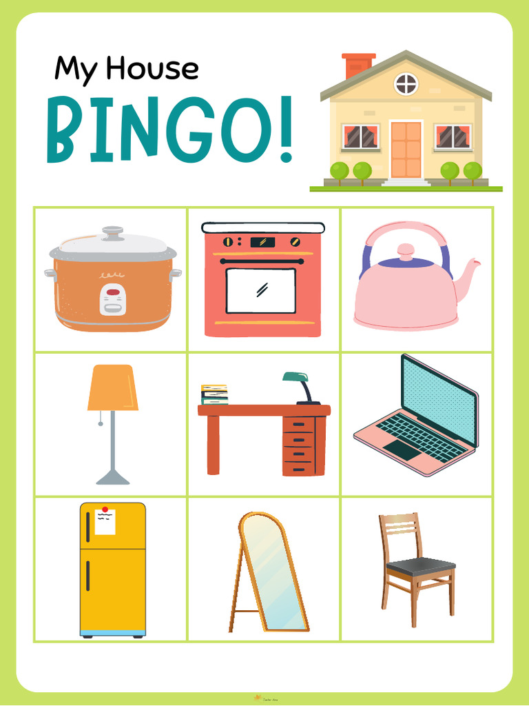 My House Bingo Game | PDF