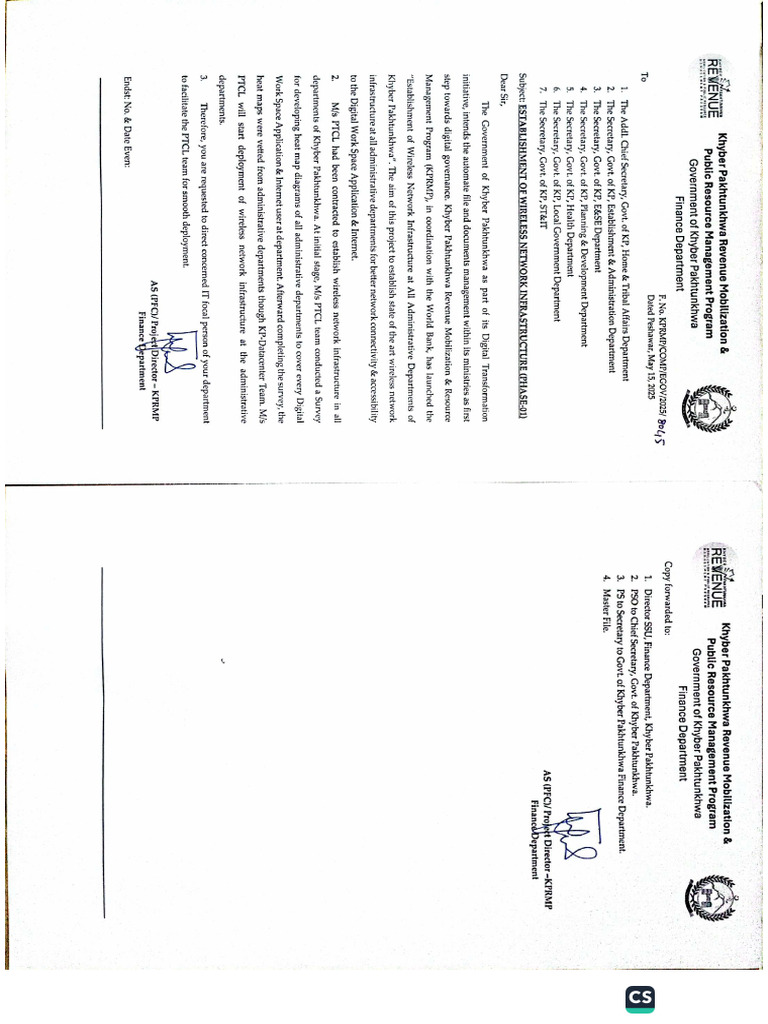 Establishment of Wireless Network Infrastructure (PHASW-0) 05-15-2025 12.23 | PDF