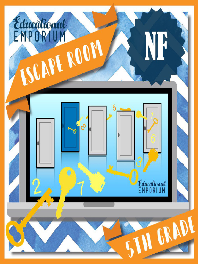 3 - ⭐ NO PREP ⭐ 5th Grade Fractions Escape Room ⭐ Math | PDF ...