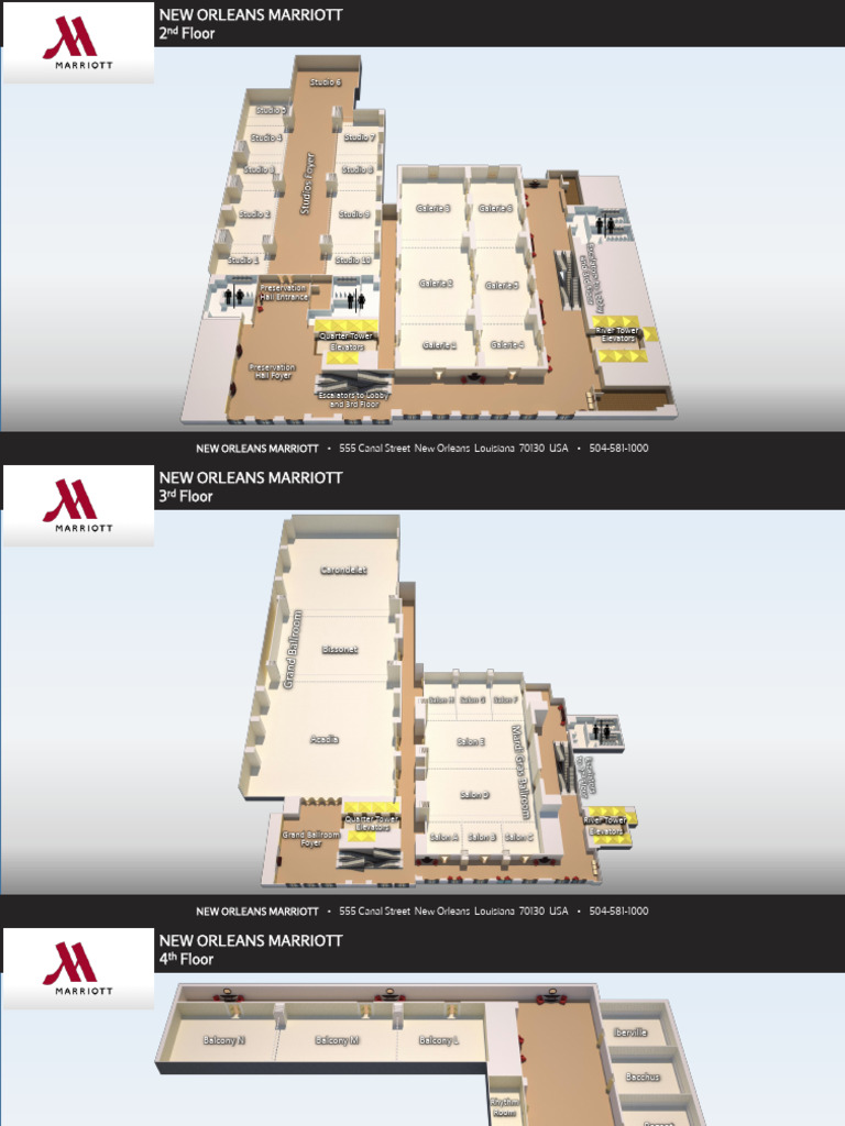 New Orleans Marriott Floor Plan | PDF | New Orleans