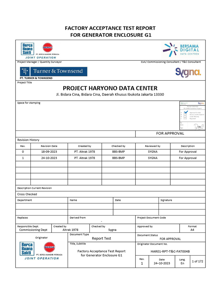 Test Report CxL1 Genset System | PDF