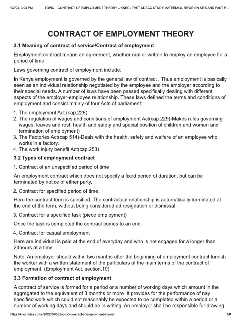 2 Employment Contract | PDF