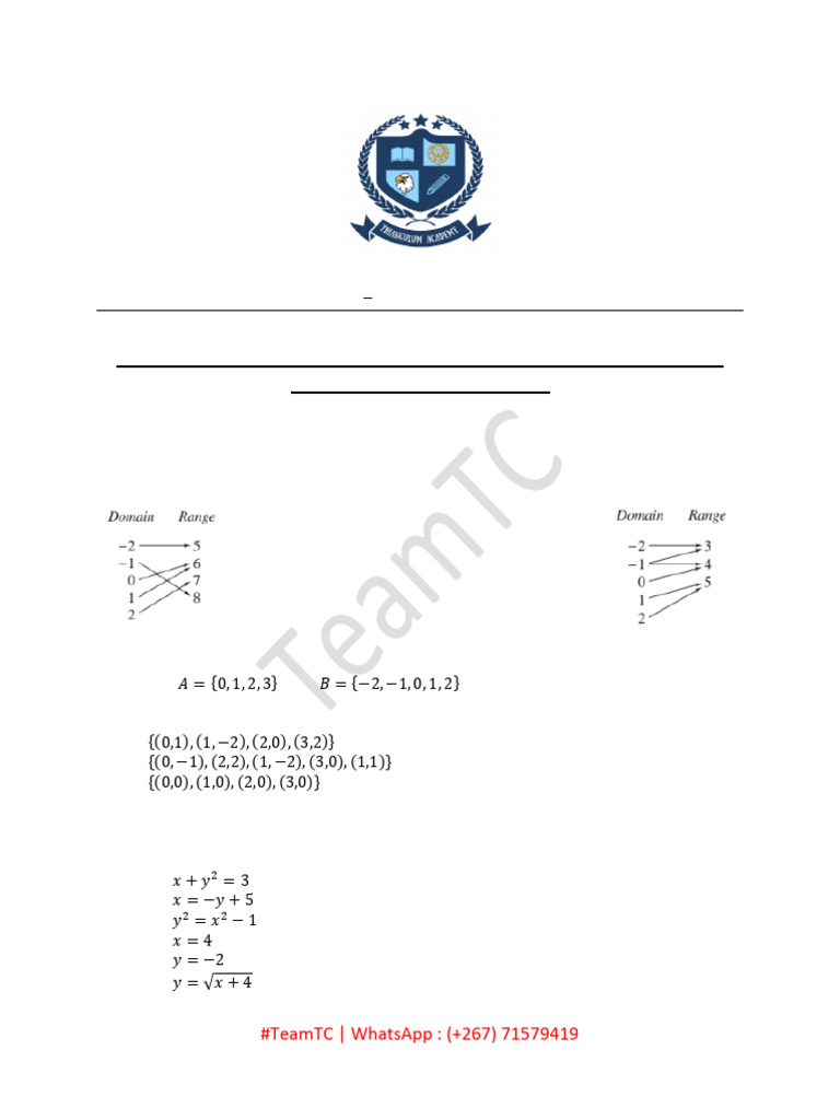 Definition, Evaluation, Difference Quotients & Piecewise Functions - 101714 | PDF | Function ...