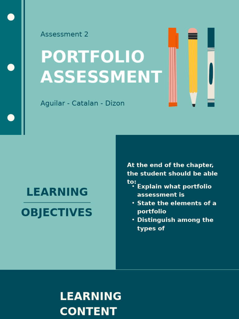 portfolio assessment | PDF | Educational Assessment | Human Communication
