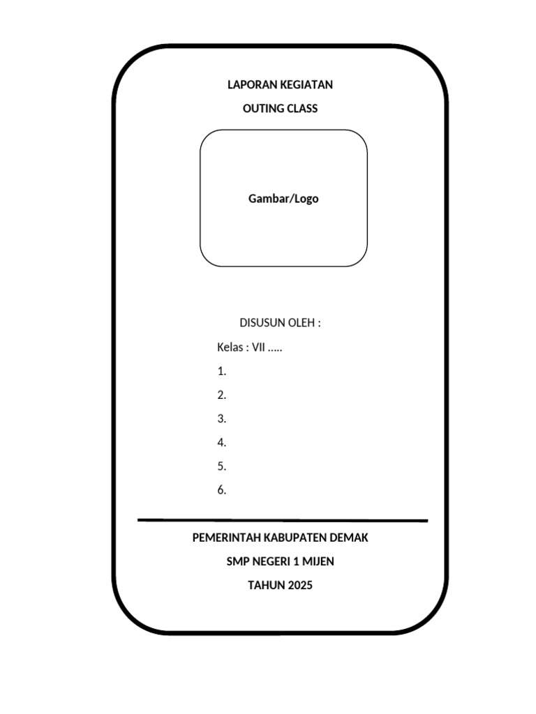 Format Laporan Outing Class | PDF