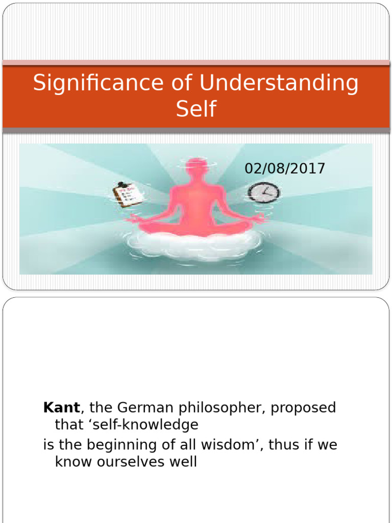 Significance of Understanding Self | PDF