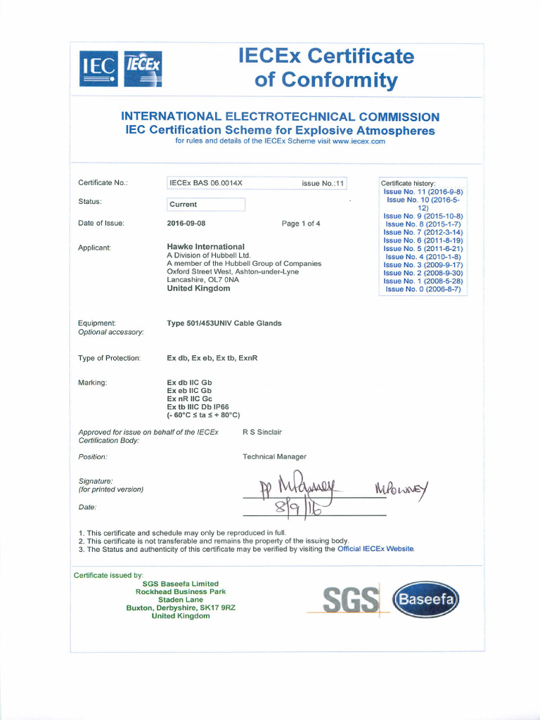 IECEx BAS 06.0014X | PDF