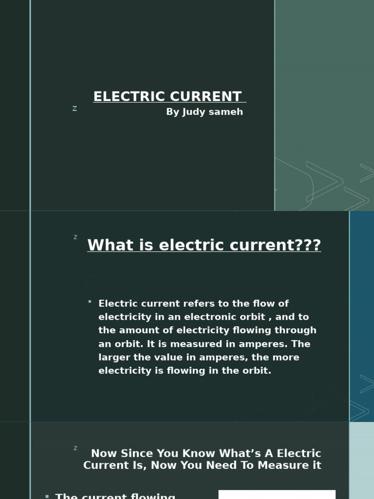 Electric Current: by Judy Sameh | PDF