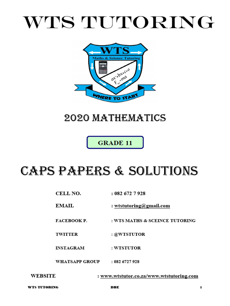 Mathematics Algebra Simplified Grade 11 | PDF | Mathematics | Science