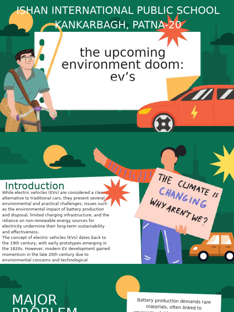 Green Illustrative Green Transportation Presentation | PDF | Electric ...