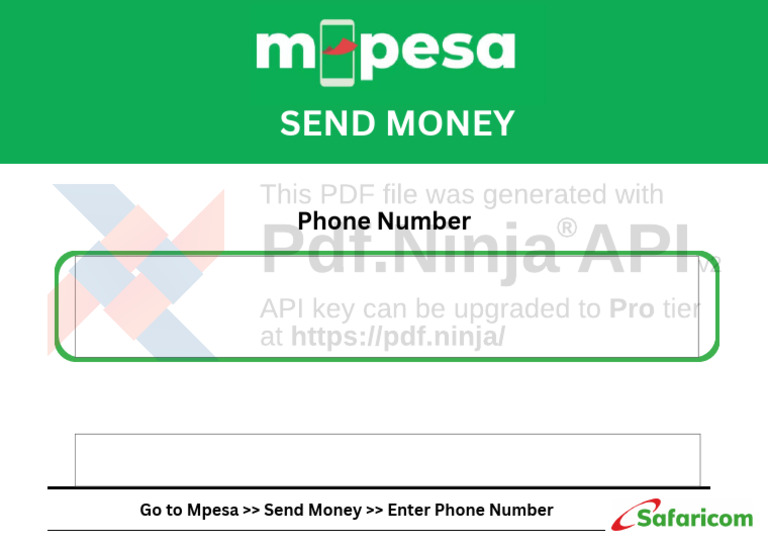 Mpesa Send Money PAUL OCHIENG Poster | PDF