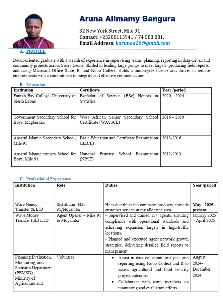 Aruna Alimamy Bangura | PDF