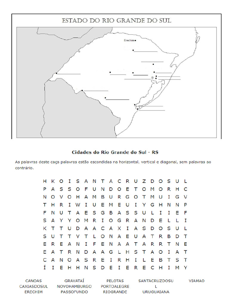Mapa Do RS Cidade Sem Nome | PDF