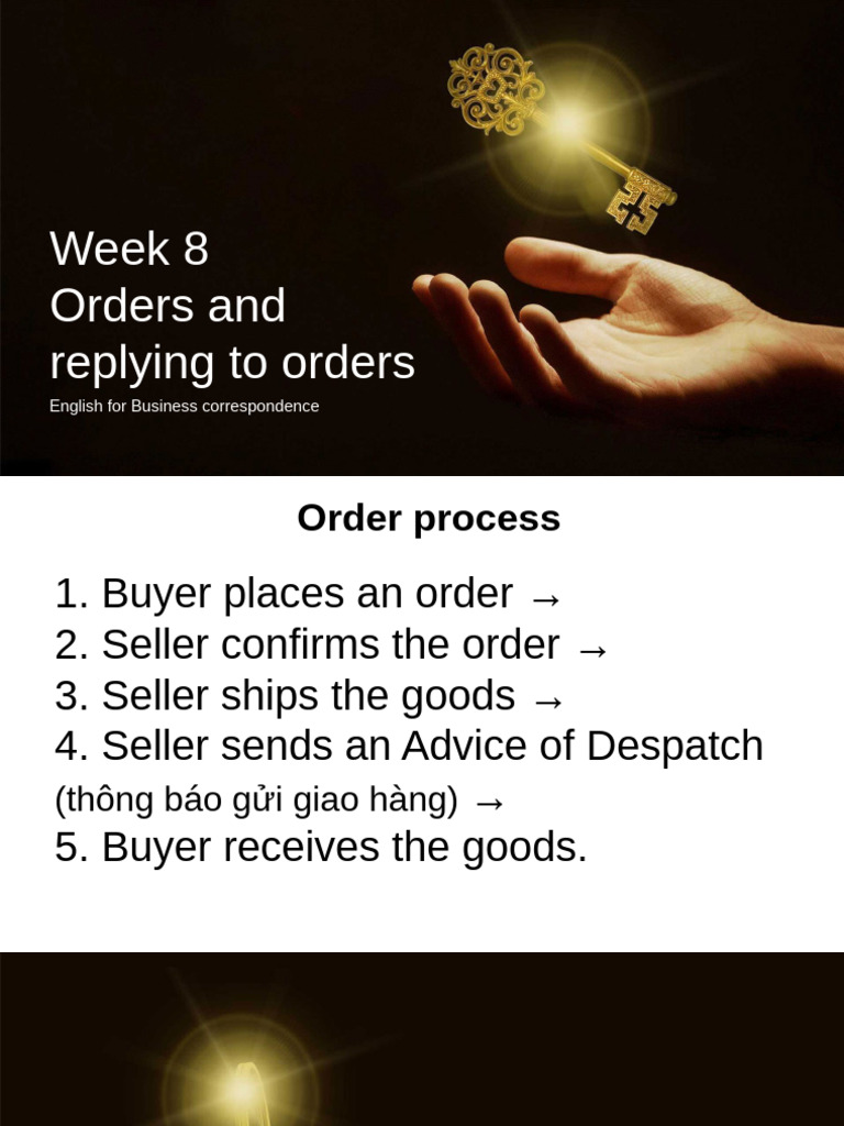 Week 8 - Orders | PDF | Procurement | Prices