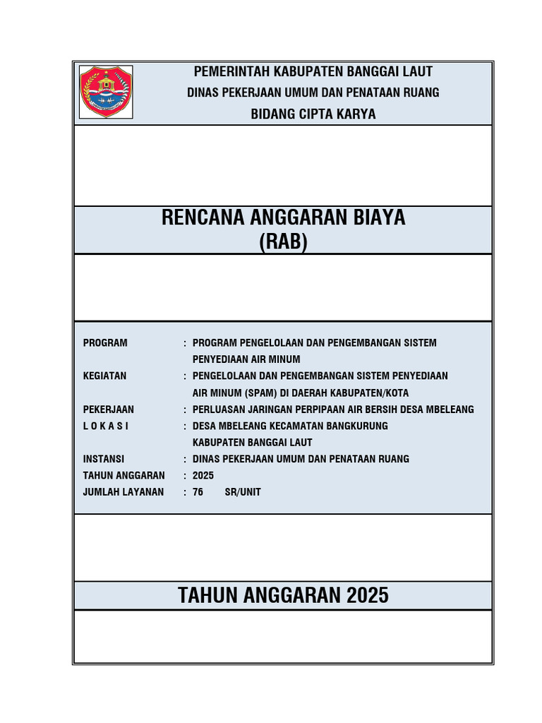 RAB Dan Analisa | PDF