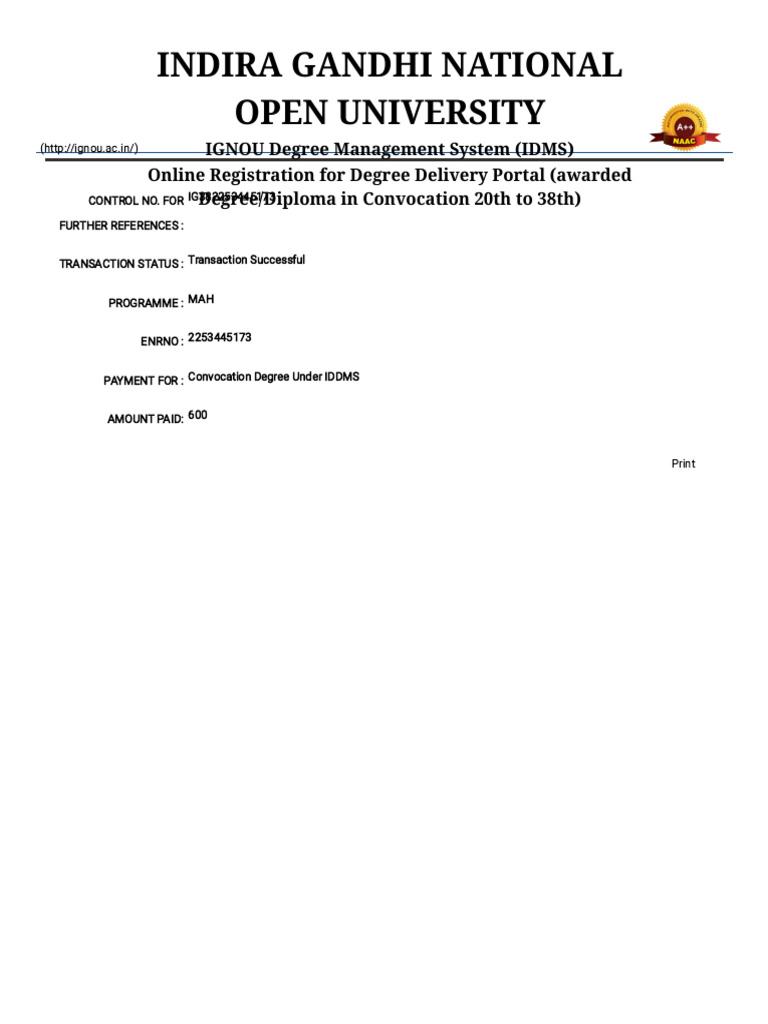 Convocation Fee | PDF